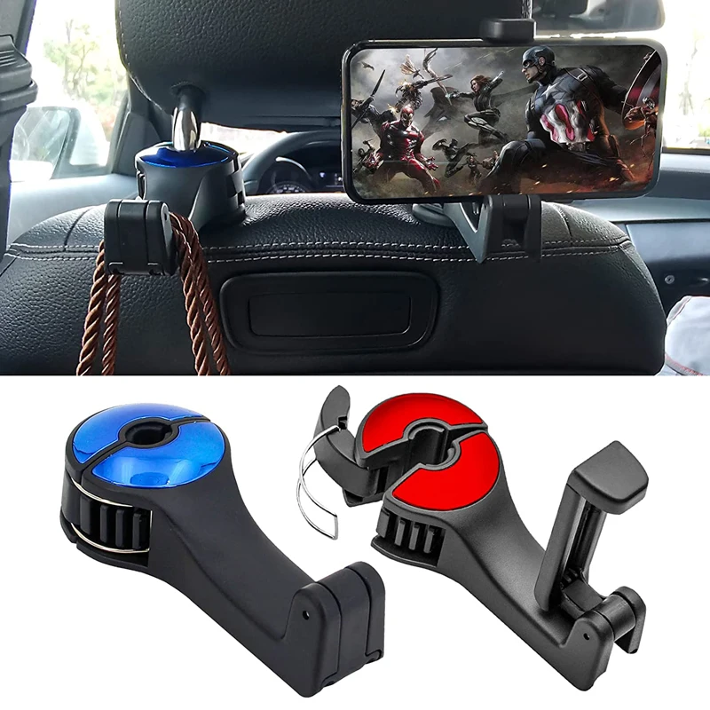 2-in-1-Car-mounted-hook-black-phone-holder-hook-multifunctional-car ...