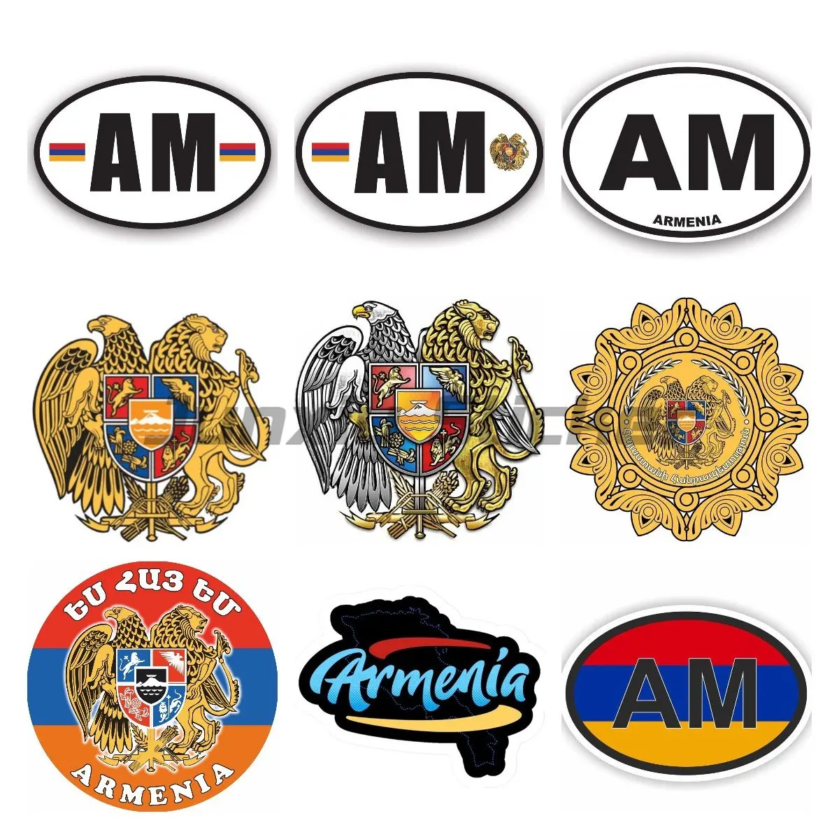 Armenia-ARM-AM-National-Flag-Car-Sticker-Car-Stickers-Decorate-Cars ...