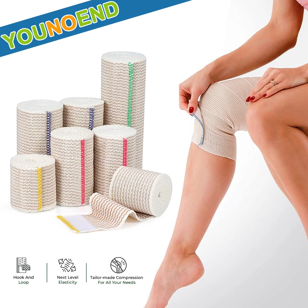 Premium-Elastic-Bandage-Wrap-Wide-Compression-Bandage-with-Hook-Loop-Closures-for-Wrist-Knee ...