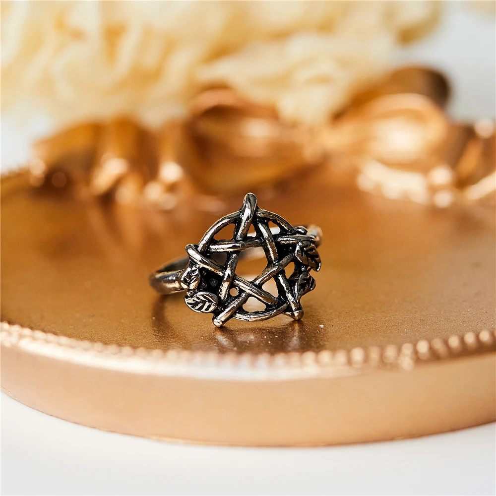 Gothic-Pentagram-Vines-Ring-Vintage-Knuckle-Finger-Rings-for-Women-Pagan-Wiccan-Amulet-Jewelry ...