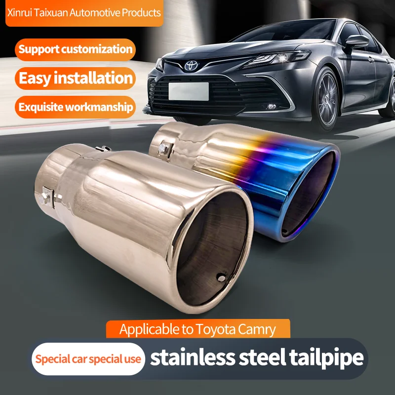 Stainless-Steel-Exhaust-Tailpipe-Suitable-For-Toyota-Camry-Muffler ...