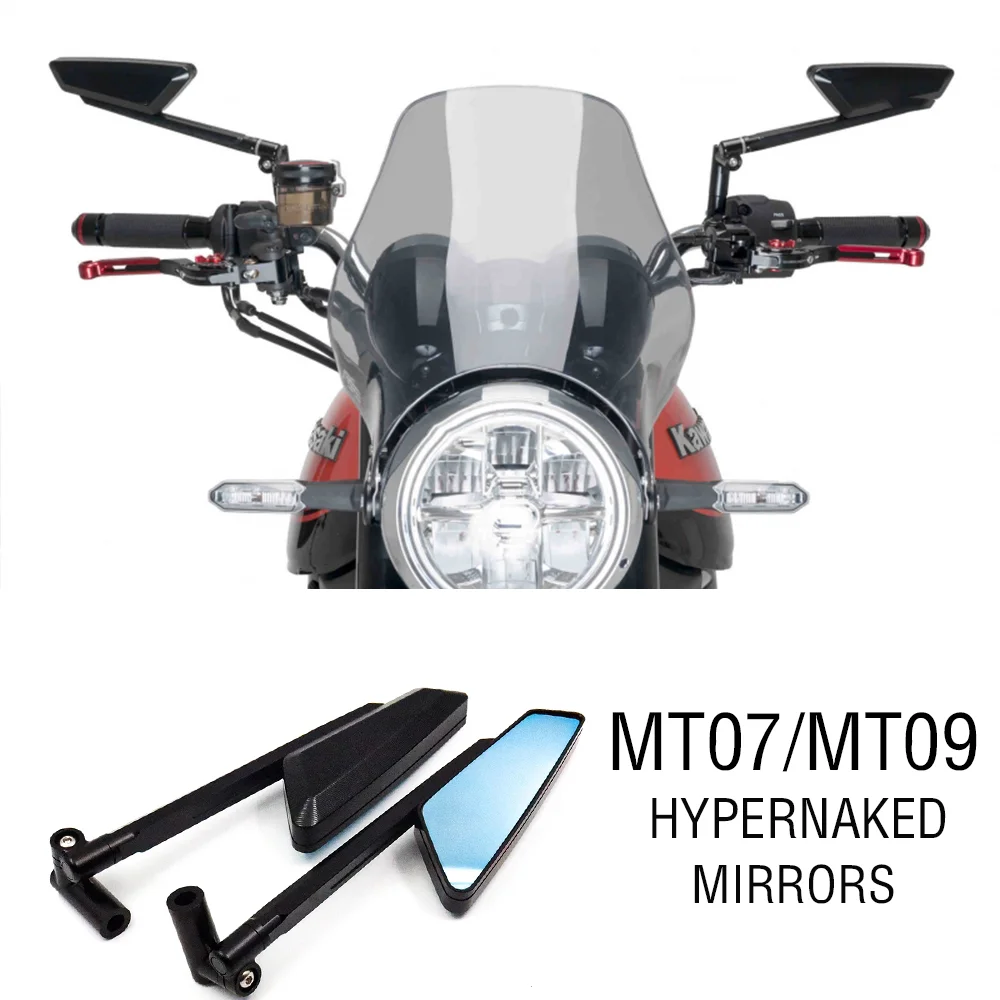 For Yamaha MT07 MT09 Adjustable Hypernaked Mirrors MT 07 MT 09 ...