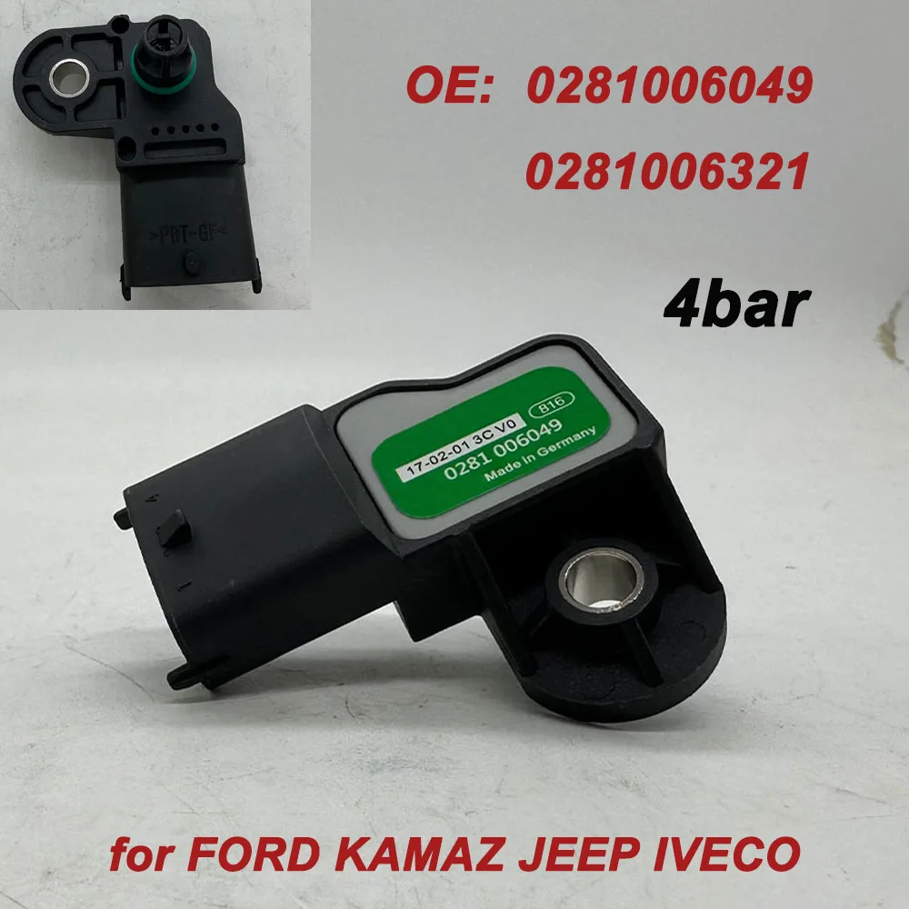 0281006049-For-Bosch-INTAKE-MANIFOLD-PRESSURE-SENSOR-MAP-504307953 ...