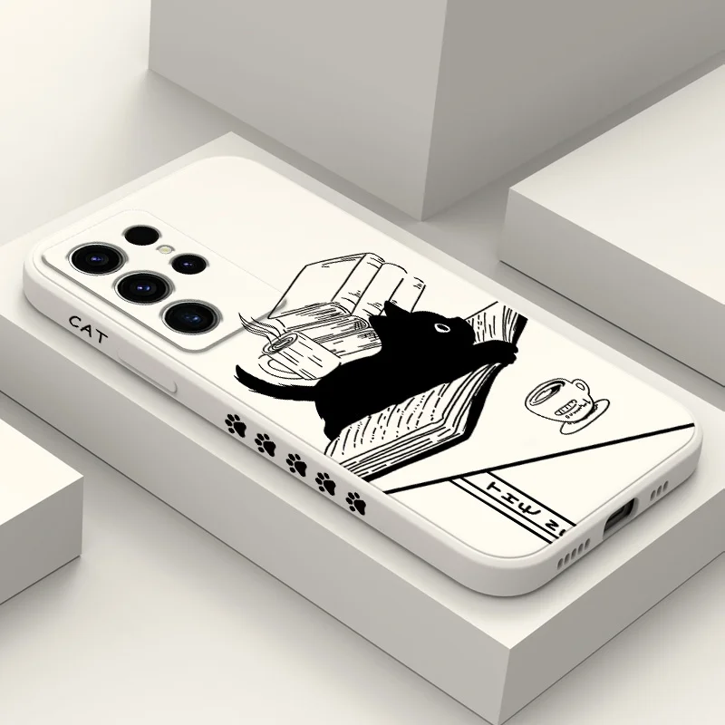 Table-Cat-Phone-Case-For-Samsung-Galaxy-S24-S23-S22-S21-S20-S10-S10E-S9 ...