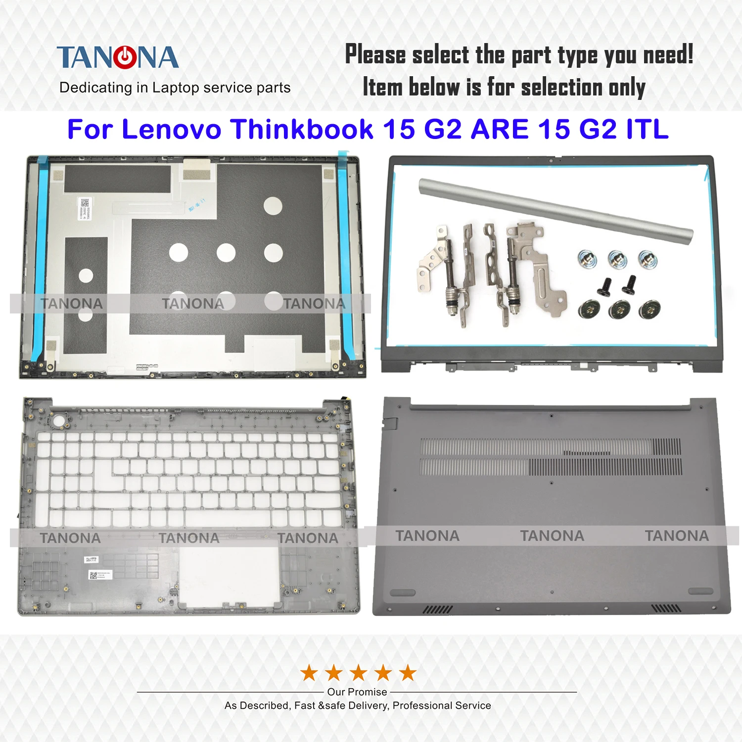 Orig New 5CB1B34809 5CB1B34808 For Lenovo Thinkbook 15 G2 ARE 15 G2 ITL Lcd Back Cover Rear Lid ...