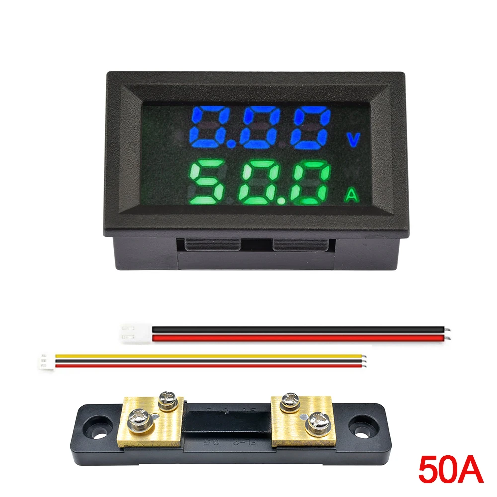 M430-DC-4-30V-10A-50A-100A-Electronic-Digital-Voltmeter-Ammeter-LED ...
