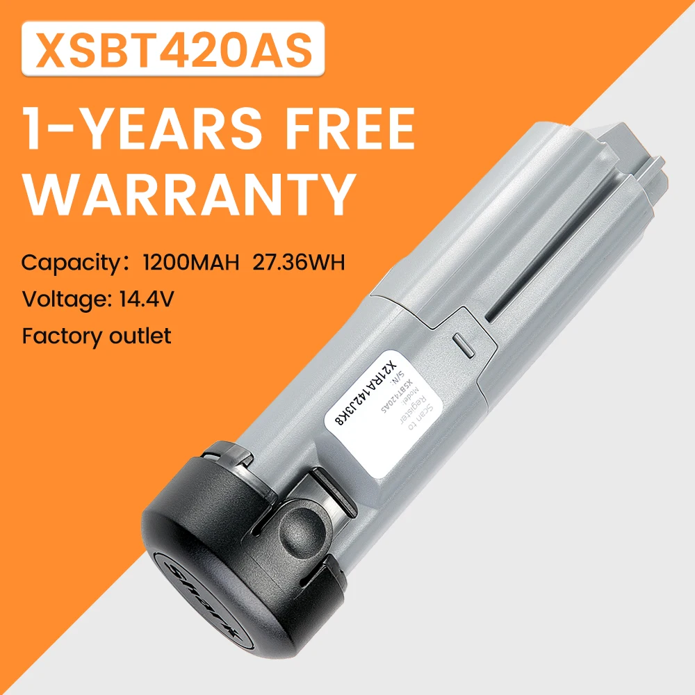 New XSBT420AS Battery For Shark WS640 WS640AE WS642 WS642AE WV401BL ...