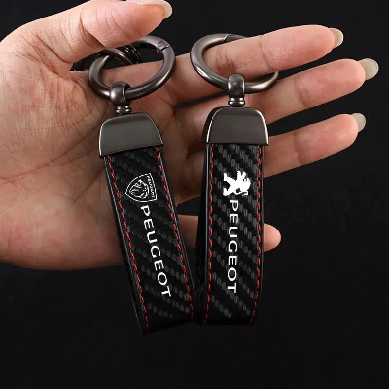 Car Luxury Keychain Zinc Alloy Leather Key Ring Accessories For New ...