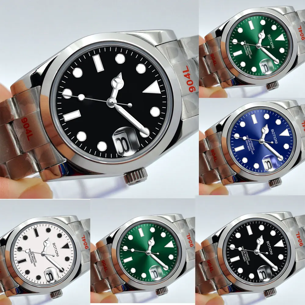 Corgeut-36mm-39mm-Polished-Custom-Automatic-Men-Watch-Oyster-Bracelet-NH35A-20ATM-Movement ...