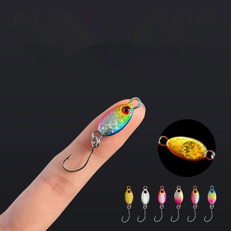 Mini Spoon Lure 2g/3g/5g Micro Metal Fishing Bait Hard Sequin Lure ...