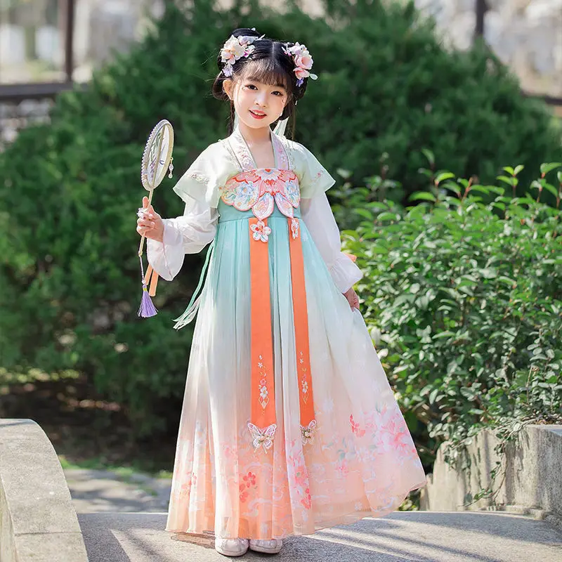 Folk Tang Suit Fairy Performance Clothing Hanfu For Baby Girls Chinese ...