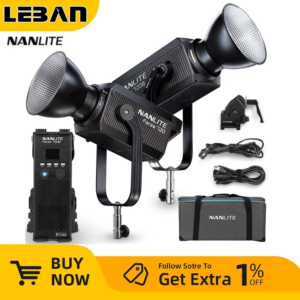 Nanlite-Forza720-720B-800W-COB-2700-6500K-LED-Spot-Light-Photography-Bi ...