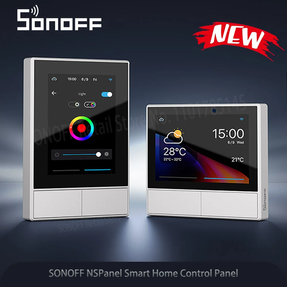 SONOFF NSPanel WiFi Smart Thermostat Wall Switch EU/US Temperature ...