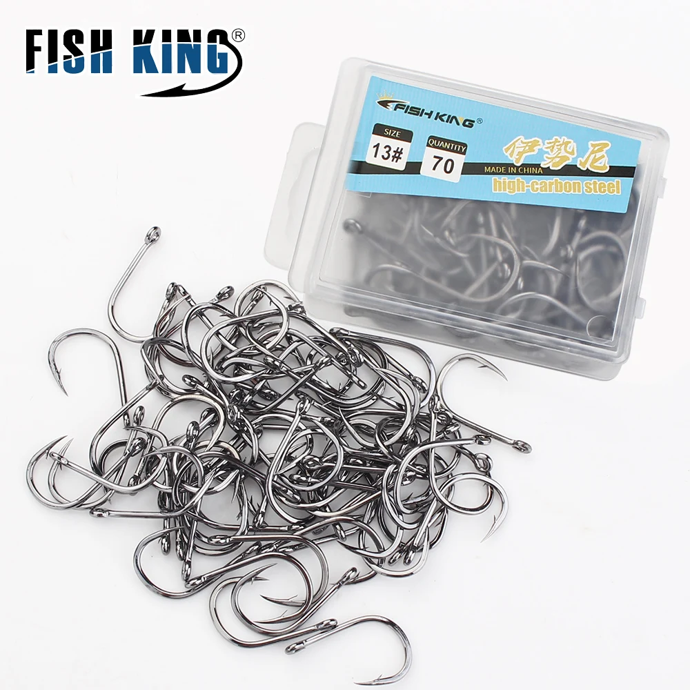 FISHKING-Circle-Carp-Eyed-Fishing-Hook-Japan-Fishing-Hooks-Single-Jig ...