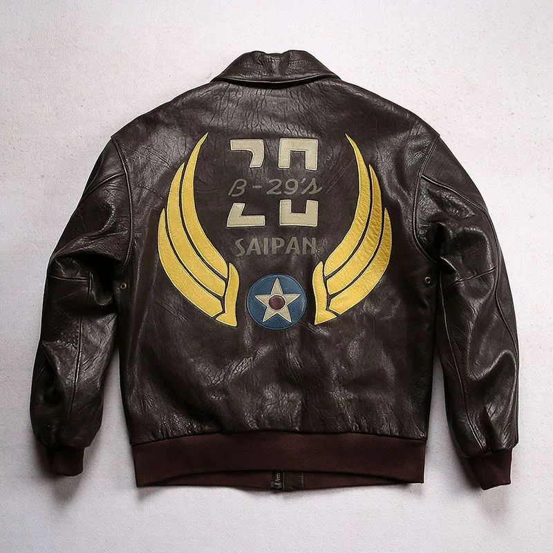 Spring-autumn-season-men-Saipan-B29-bomber-flight-suit-real-leather ...