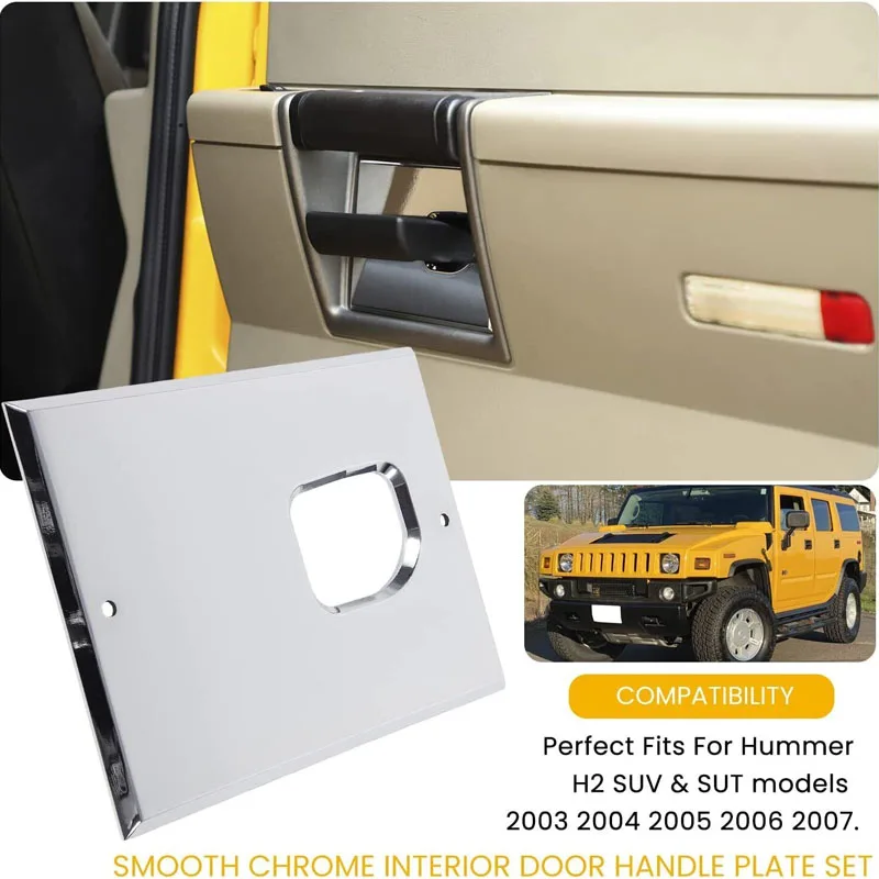 Hummer H2 Billet Chrome Decal