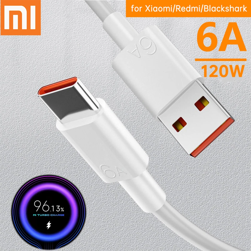 Xiaomi cargador de Cable Usb Tipo C, 6A, Original, Turbo Tipo carga rápida, Tipo Cabo, para Mi ...