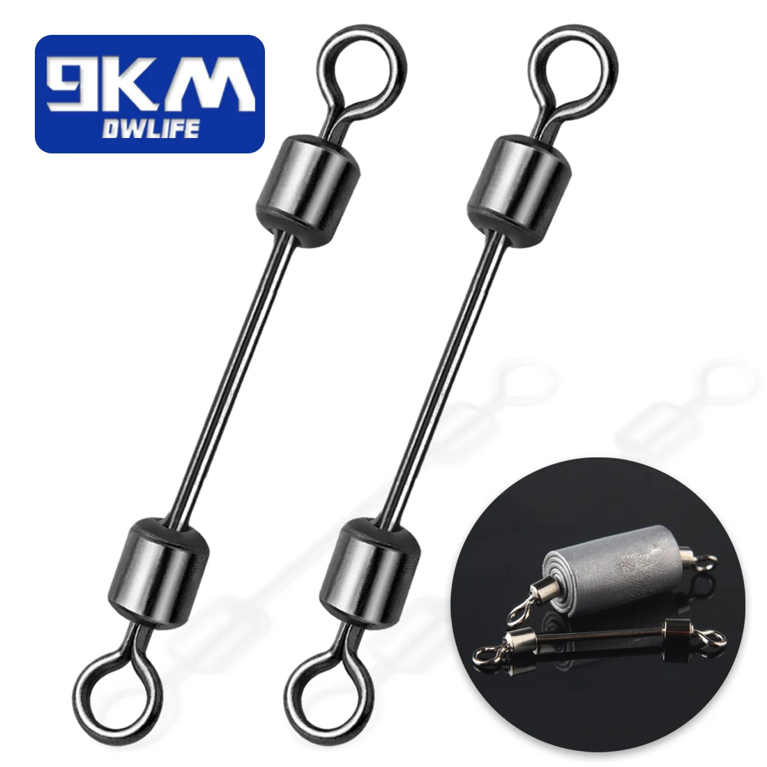 Fishing-Sinker-Connector-Double-Head-Swivel-Quick-Fishing-Line-Lead ...