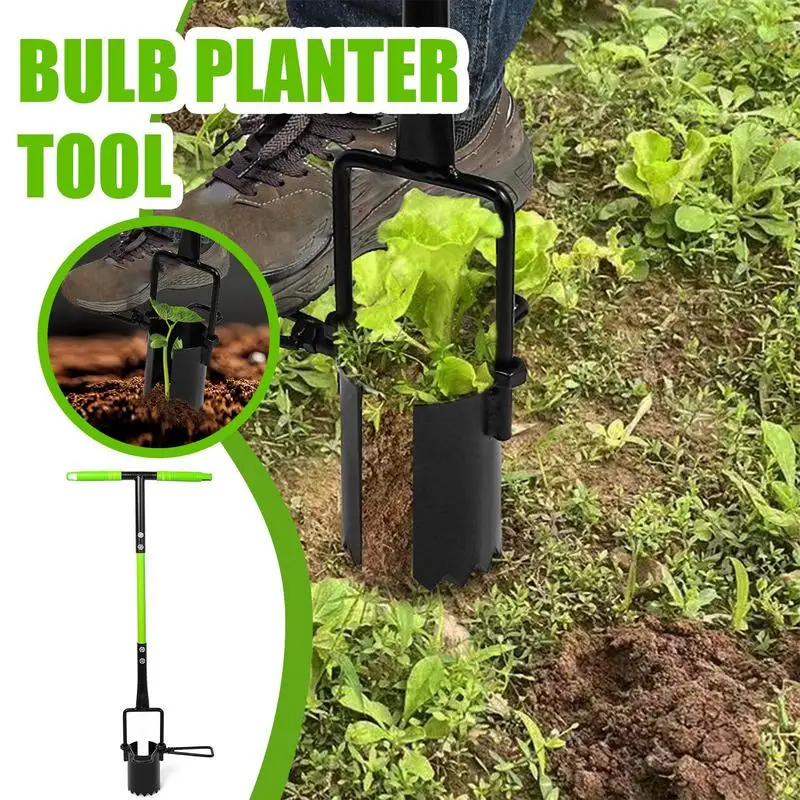 Bulb Planter Tool Long Handled Transplanter Device For Crocus ...