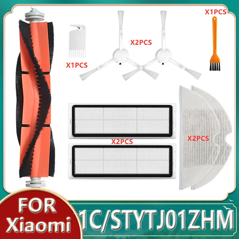 For Xiaomi Mijia 1c Stytj01zhm Main Side Brush Water Tank Mop Cloth