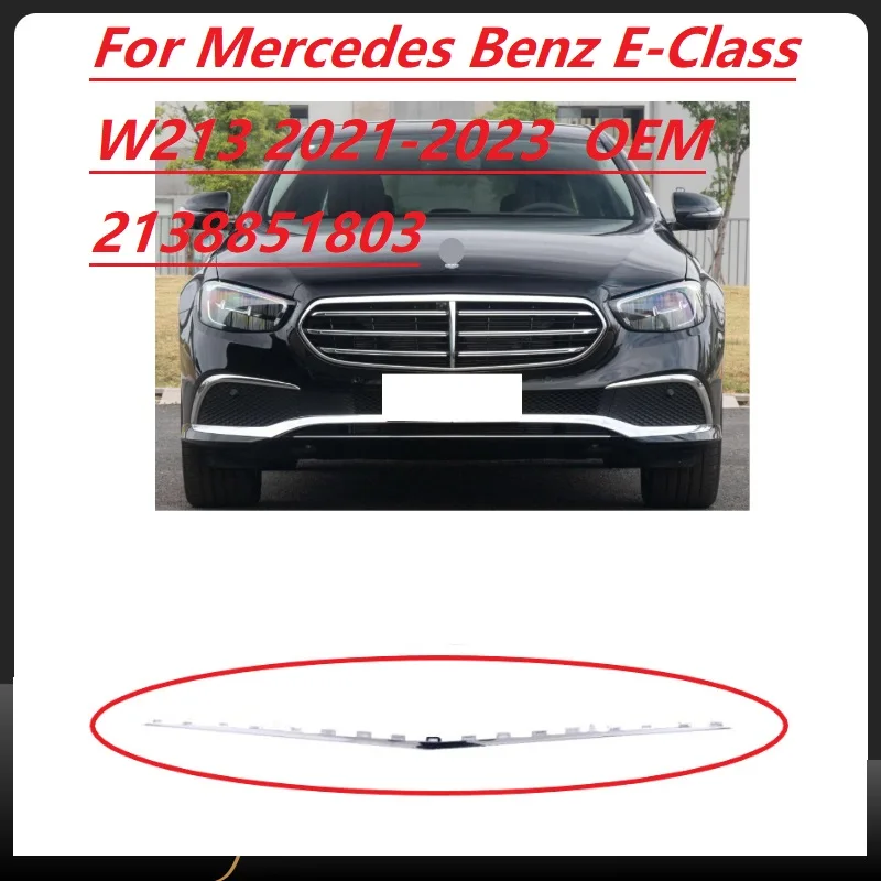 Front-bumper-chrome-decorative-strip-For-Mercedes-Benz-E-Class-W213 ...