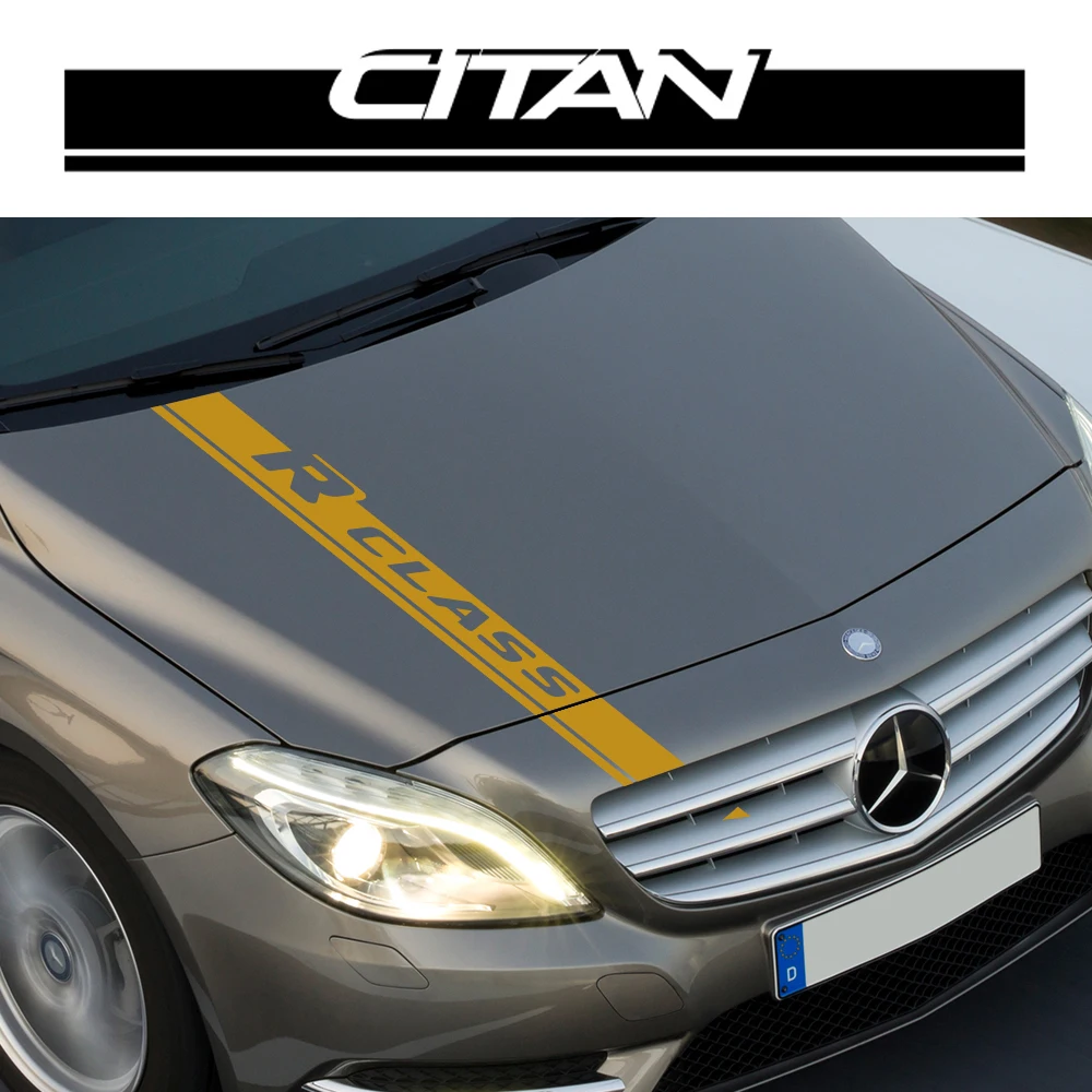 Car Hood Sticker For Mercedes Benz W124 W203 W204 CITAN SPRINTER VITO ...