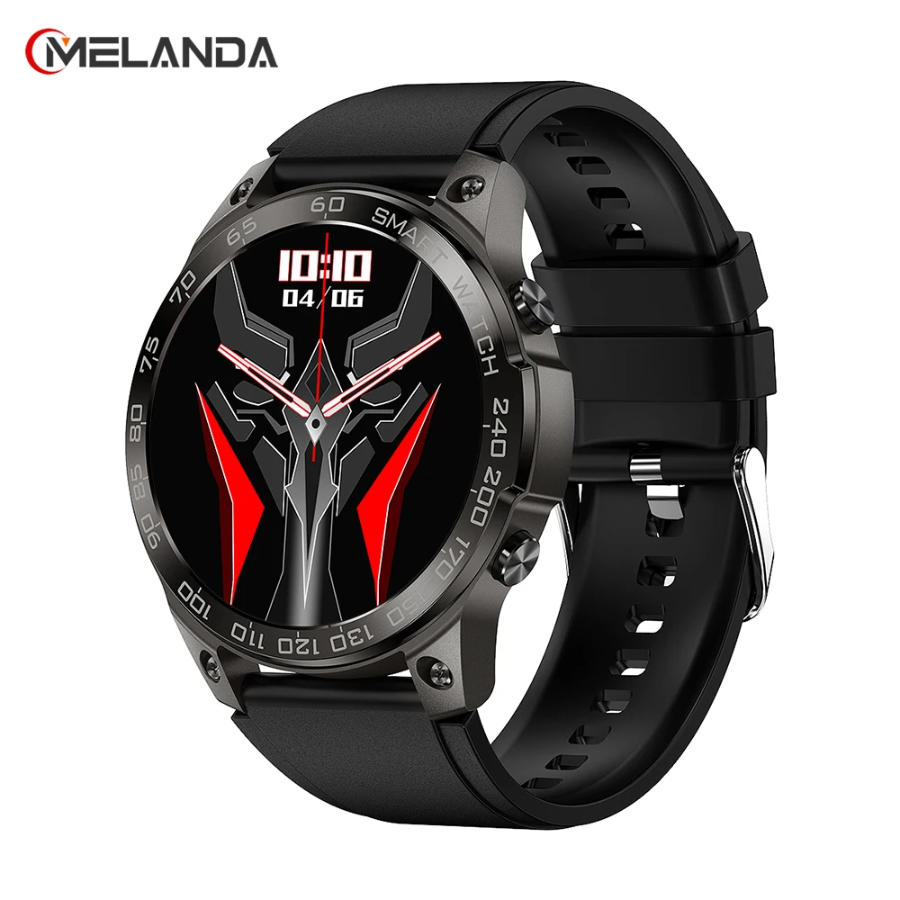 MELANDA 1.43 inch AMOLED Men Smart Watch NFC Bluetooth Call IP68 ...
