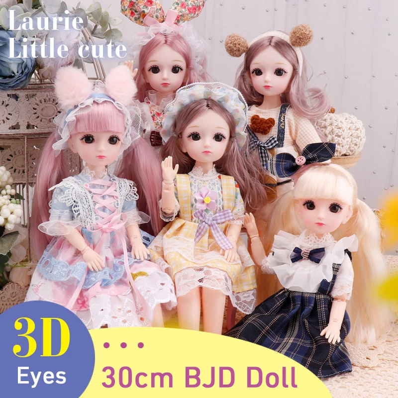 Full-Set-1-6-BJD-Dolls-For-Girls-30cm-Anime-Doll-23-Joint-Movable-Body ...