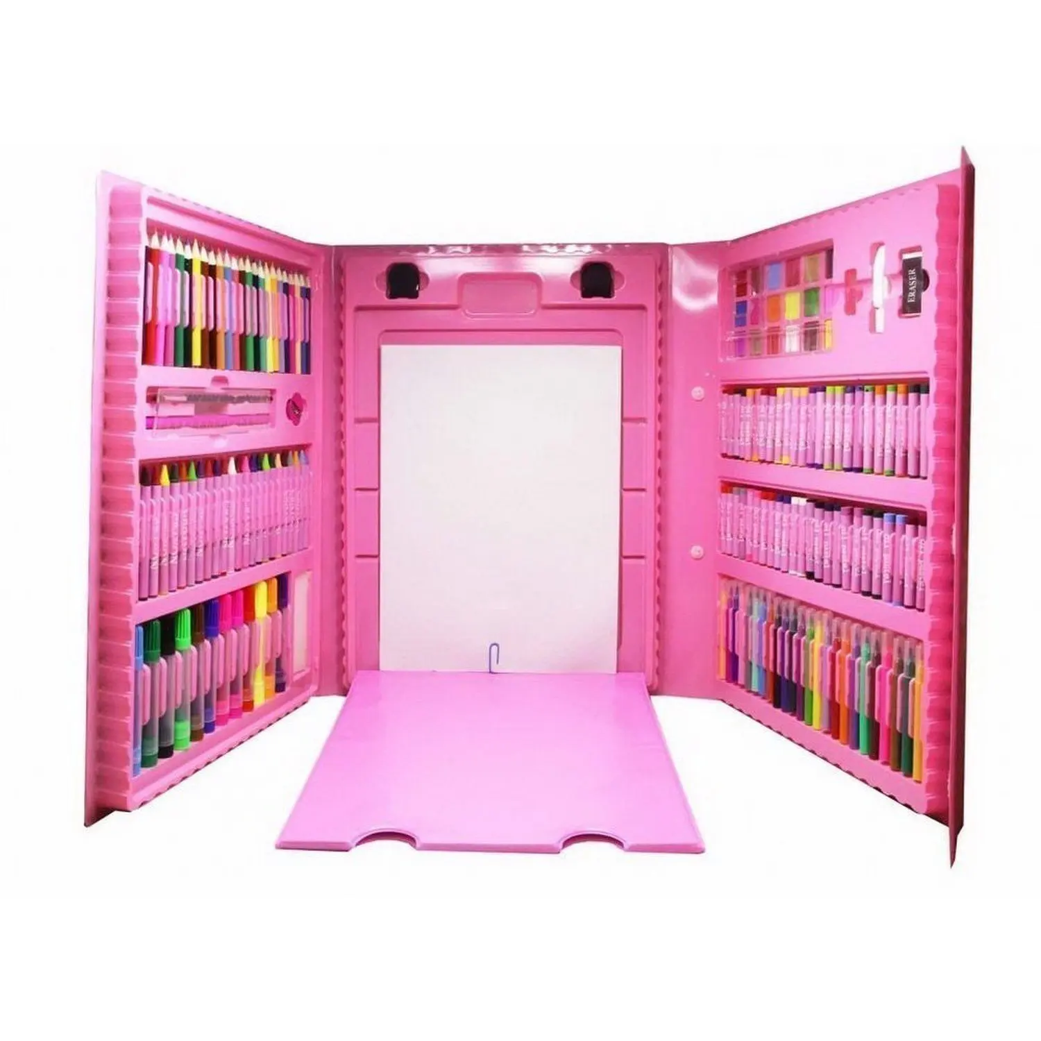 Set-of-young-artist-with-easel-176-items-pink-plastic-case.jpg