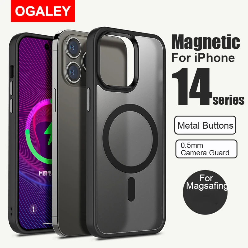 Magnetic Phone Case for iPhone 14 Pro Max Case Magsafing Cover For ...