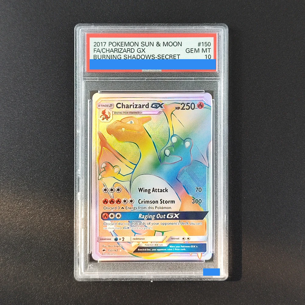 Proxy POKEMON SUN & MOON BURNING SHADOWS #150 CHARIZARD GX 150/147 ...