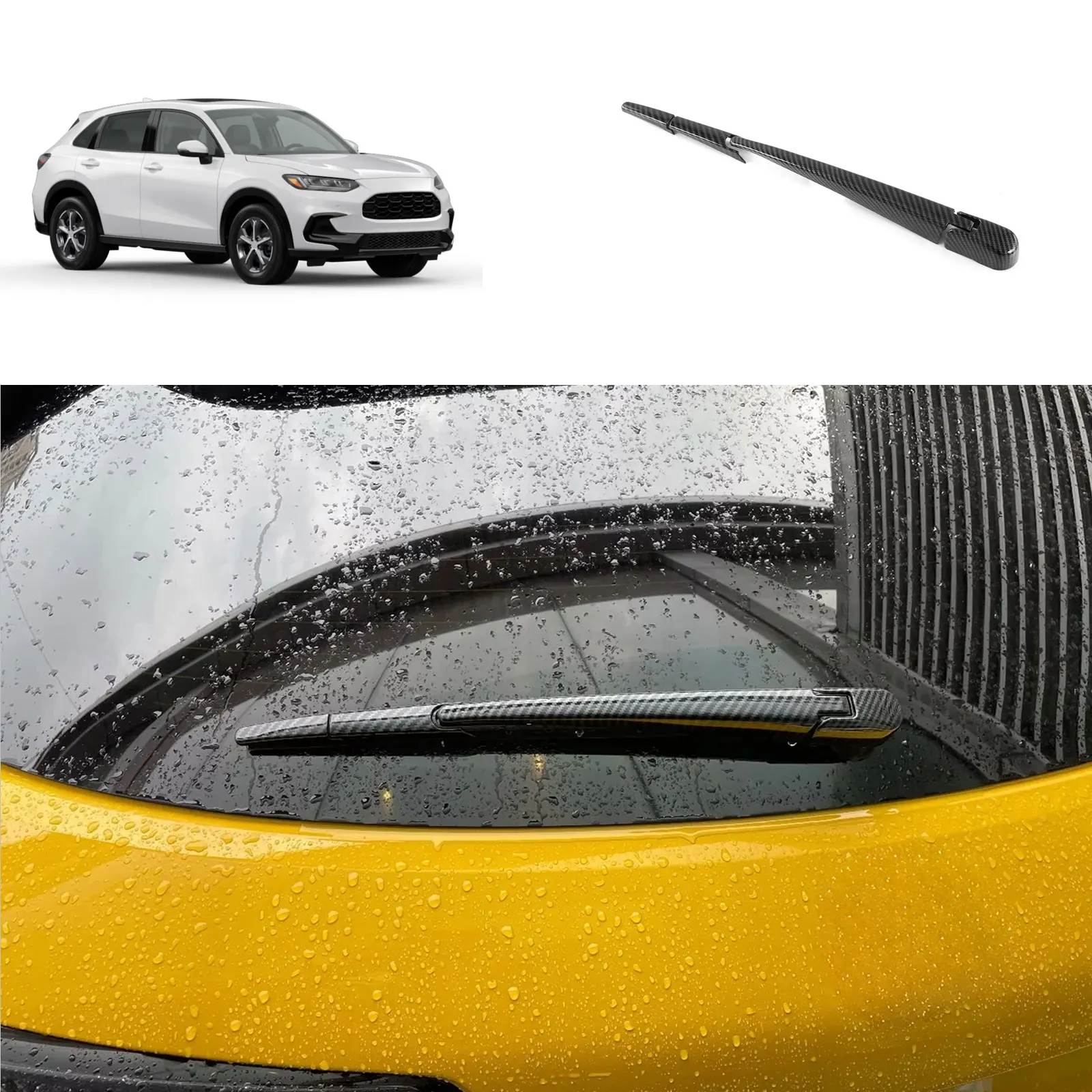 Rear Back Window Wiper Cover Trims Compatible With Honda New HRV HR-V ...
