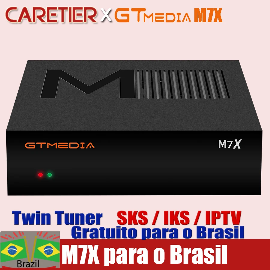 전체 재고 2022 새로운 GTMEDIA M7X 위성 수신기 tv box1080P DVB S2 VCM/ACM/멀티 스트림 ...