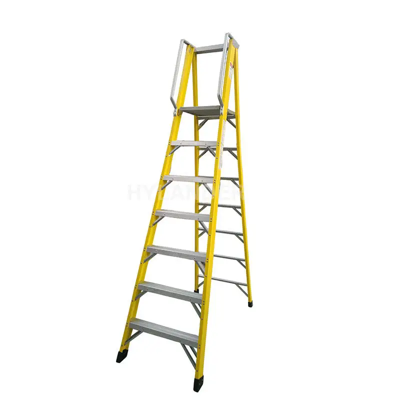 7-steps-8-steps-Portable-Industrial-Fiberglass-Platform-Step-Ladder ...