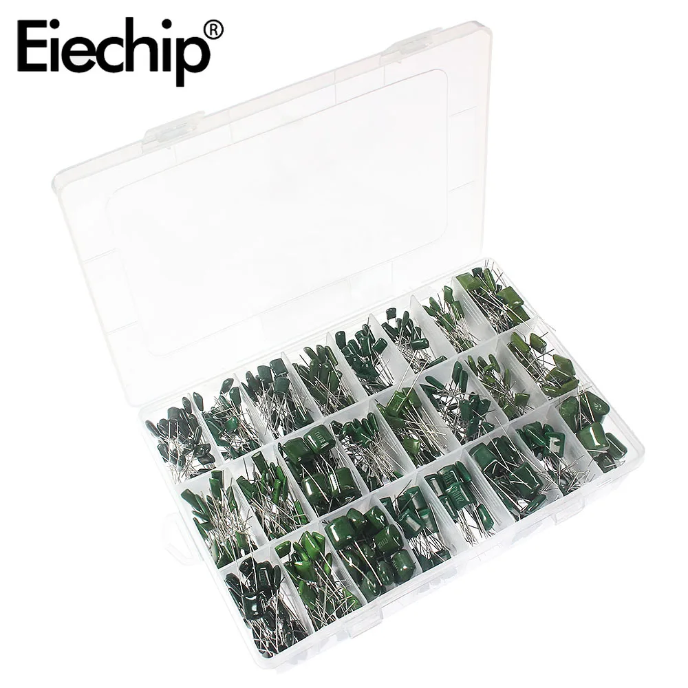 180-660pcs-Polyester-Film-Capacitor-Kit-100V-18-24values-Set-of ...