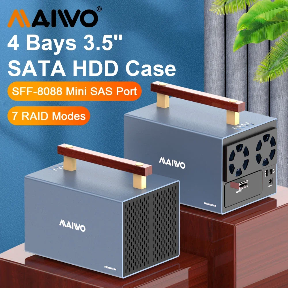 MAIWO-Hard-Drive-Docking-Station-4-Bay-Hard-Disk-Cabinet-Array-Box-with ...