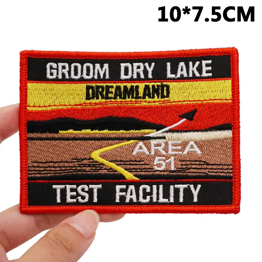 groom-dry-lake-area-51-text-facility-Tactical-Hook-and-Loop-Patches ...