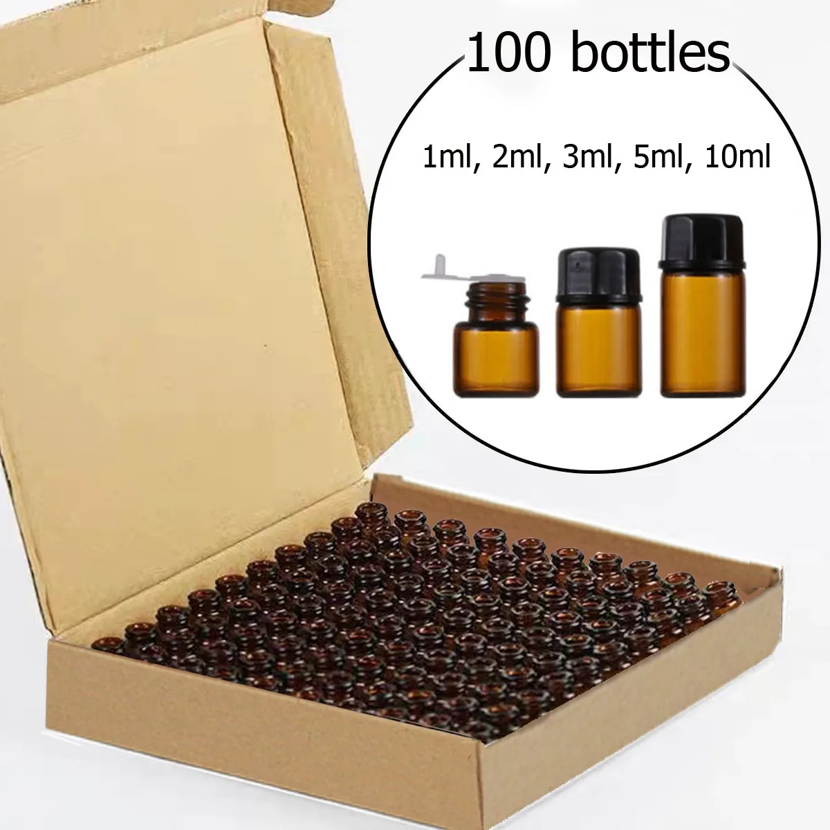 100pcs-1ml-2ml-3ml-5ml-10ml-Empty-Glass-Orifice-Reducer-Bottles-for ...