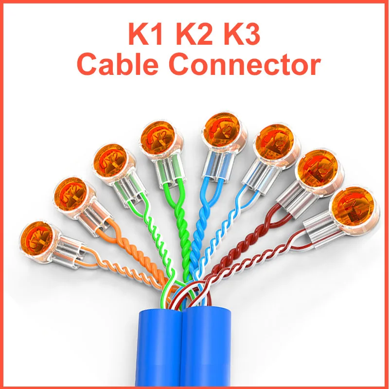 10-50pcs-K1-K2-K3-Connector-Crimp-Connection-Terminals-Waterproof-Wiring-Rj45-Ethernet-Cable ...