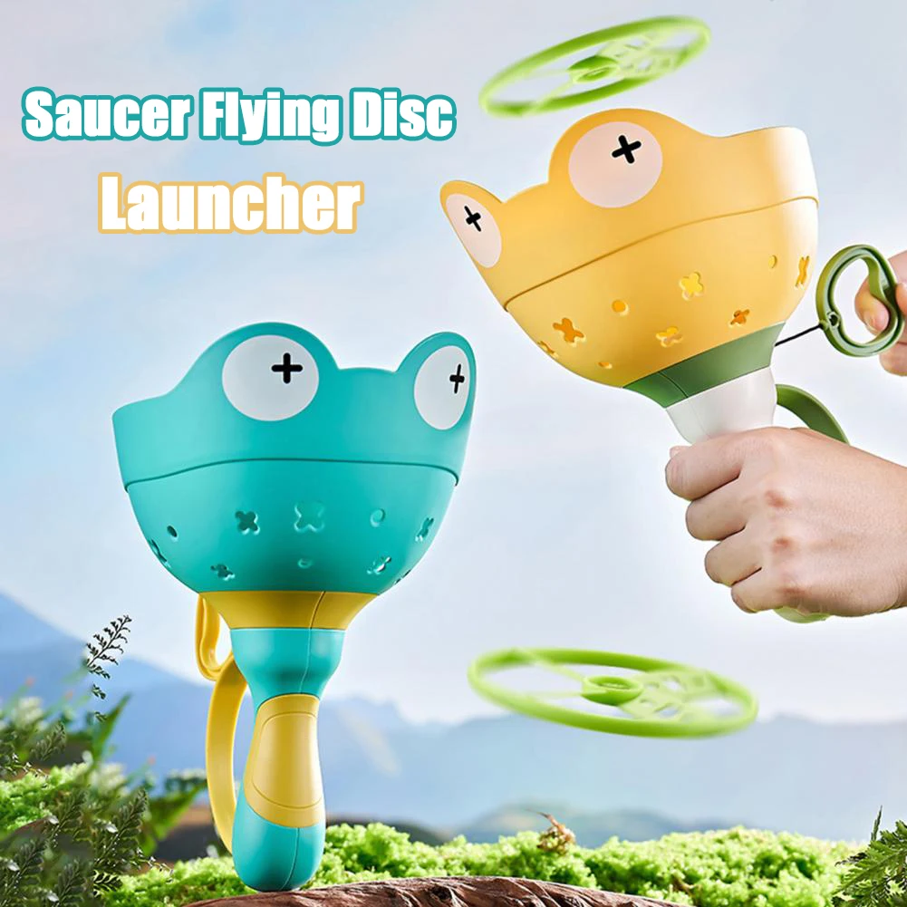 Flying-Saucer-Disc-Launcher-para-crian-as-Saucer-Gun-Toy-Tiro-Soaring ...