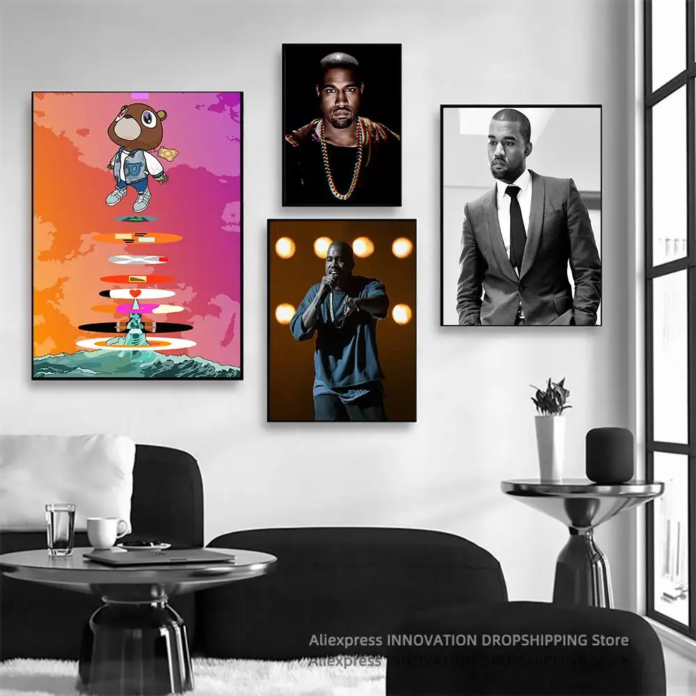 Kanye-West-Singer-Band-Cover-Album-Music-Star-Celebrity-Poster-Canvas ...
