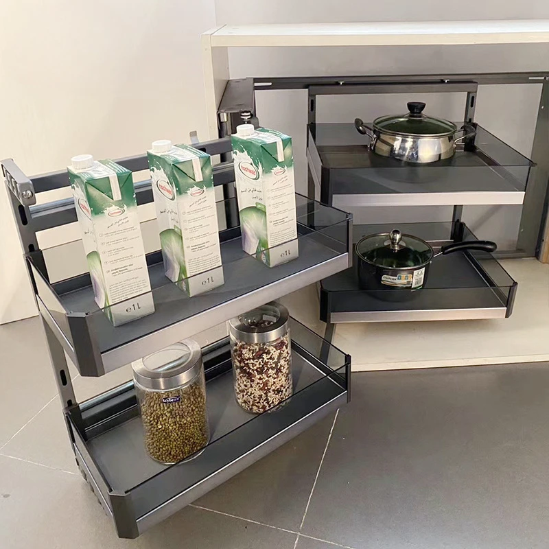 Outlander-full-pull-corner-basket-little-monster-kitchen-cabinet-corner ...