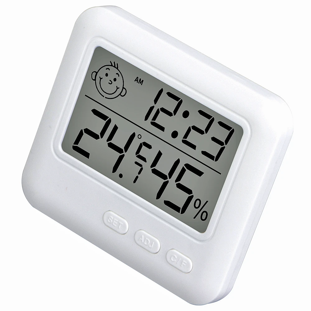 12-24H-Digital-Electronic-Thermometer-Hygrometer-Indoor-Standing ...