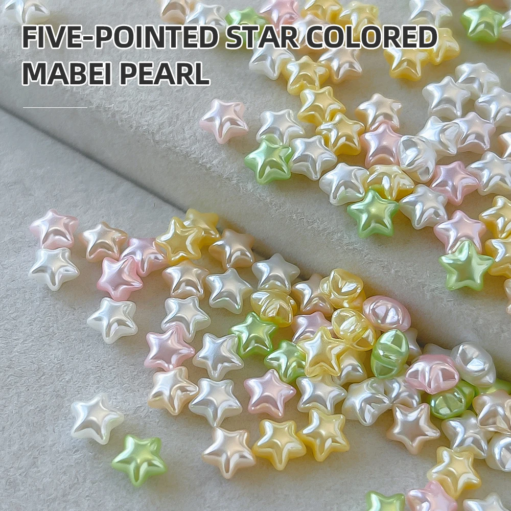 5-boxes-New-special-shaped-pearl-nail-art-accessories-five-pointed-star ...