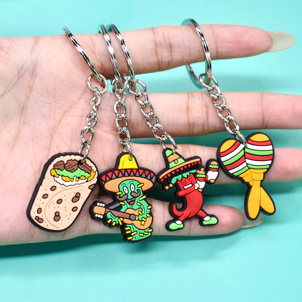 1pcs-pvc-mexico-series-keychain-food-keychain-chili-keyholder-suitable ...