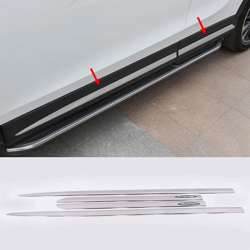 For Mitsubishi Eclipse Cross 2018 2019 2020 2021 steel Chrome Side Door ...