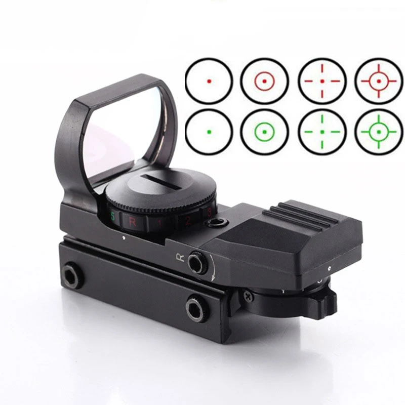 Hunting Rifle Scope 20mm 11mm Rail Mount Red Dot Sight 4 Reticle Tactical Scope Hunting Airsoft ...