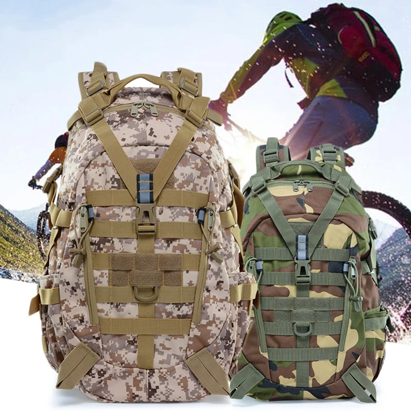40L Military Tactical Backpack for Men Camping Hiking Backpacks ...