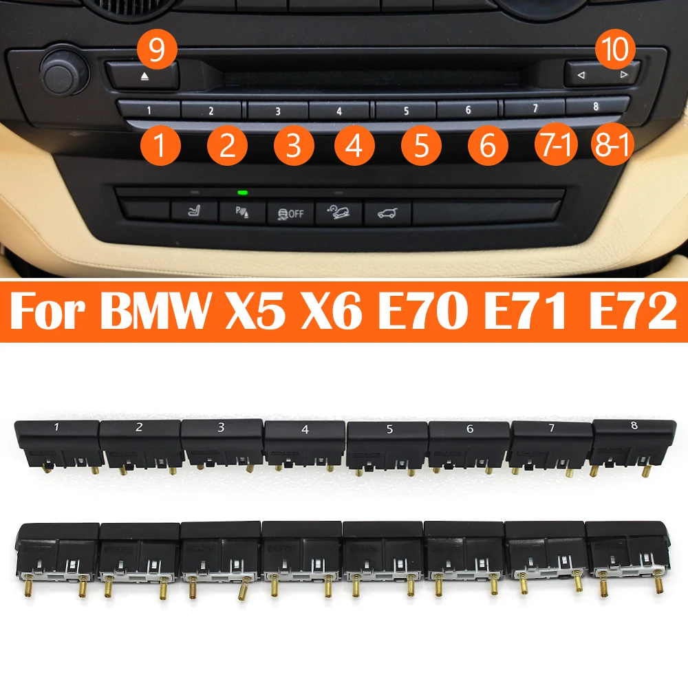 8PCS/10PCS Car Air Conditioner Multimedia CD Player Switch Control ...
