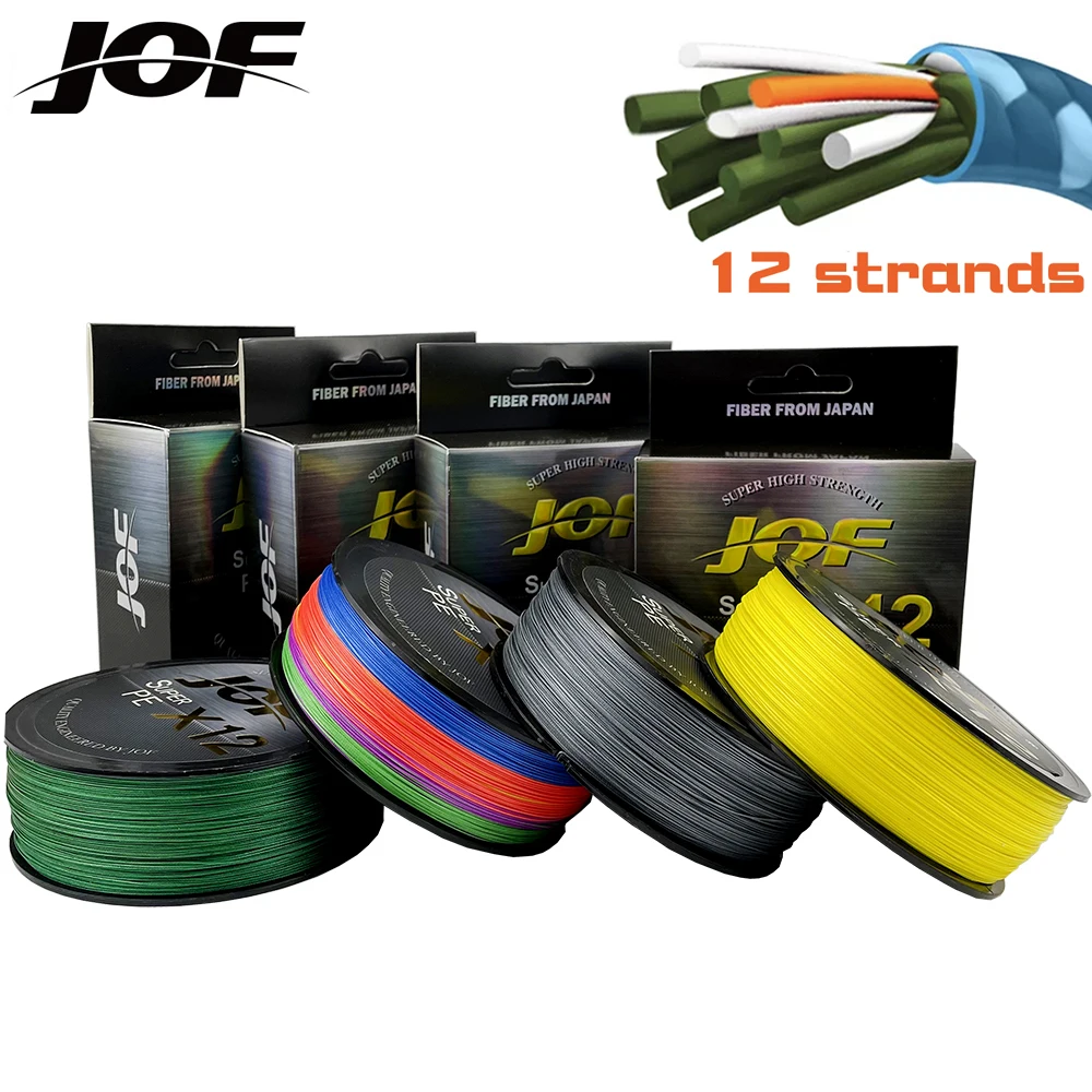 Generic Jof Fishing Line Super Strong 100m X12 Pe Braided Fishing Lines ...